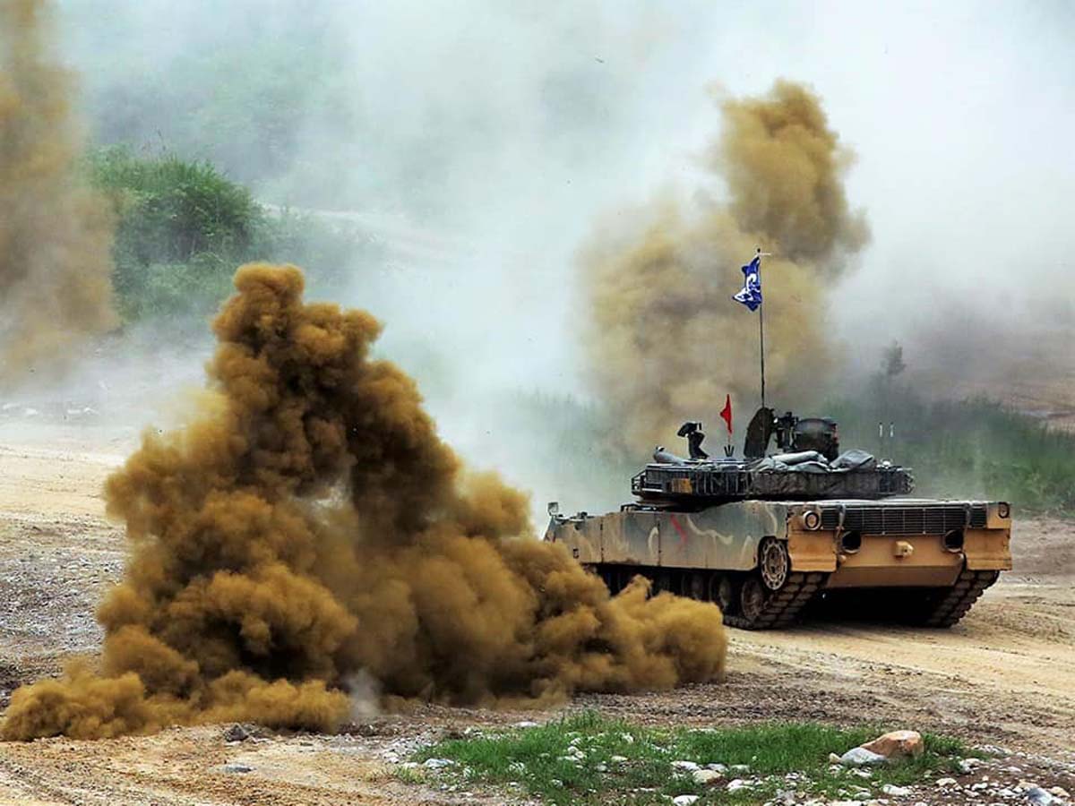 ROK 육군 - 강력한 기갑전투력을 구사...72년전 육군은 잊어랴! K1A2, K2흑표의 막강 위력!