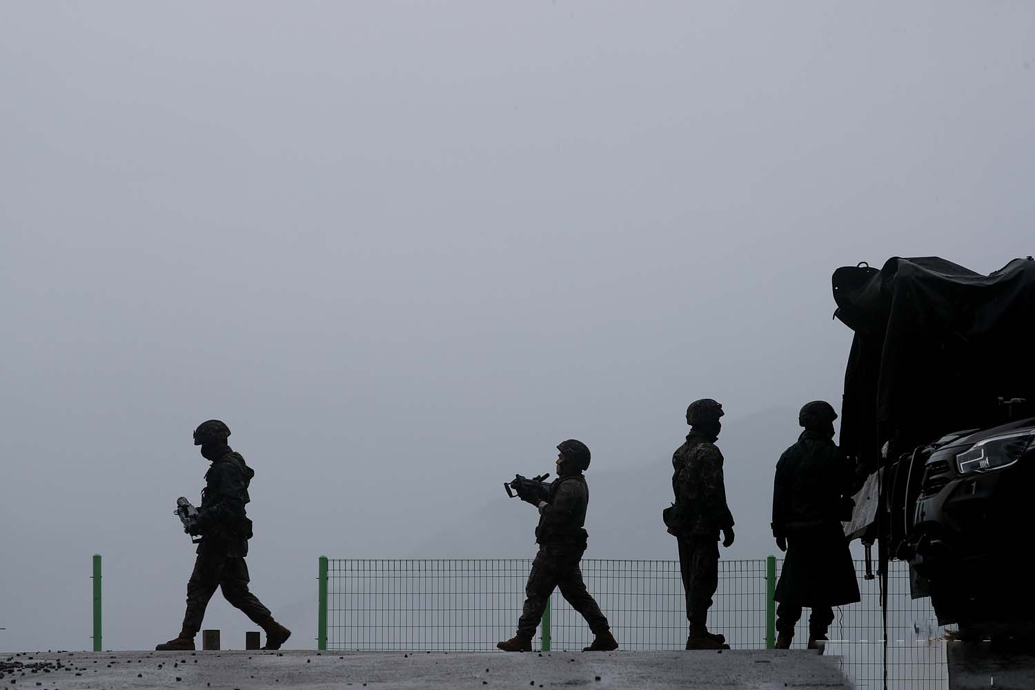 ROK 육군 - 육군7보병사단, K16 기관총 사격훈련