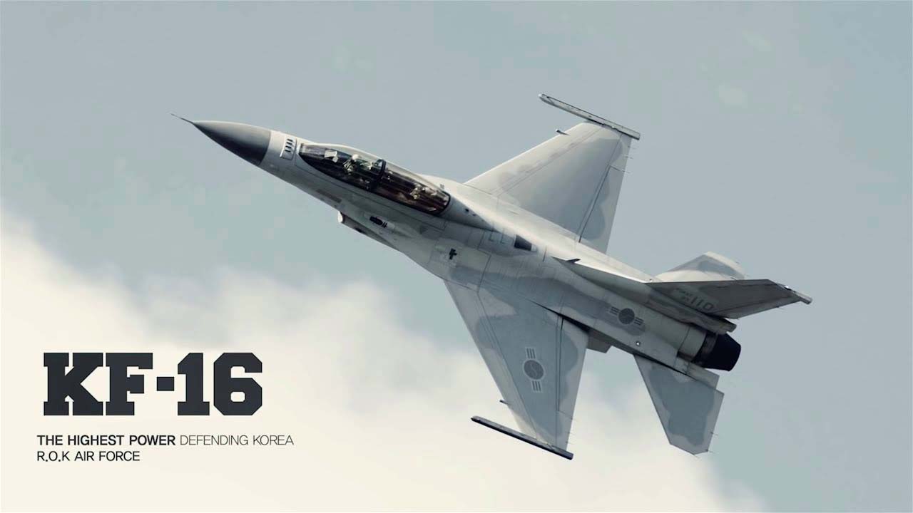 ROK 공군 - KF-16은 대한민국 공군의 주력 F-16 전투기이다.