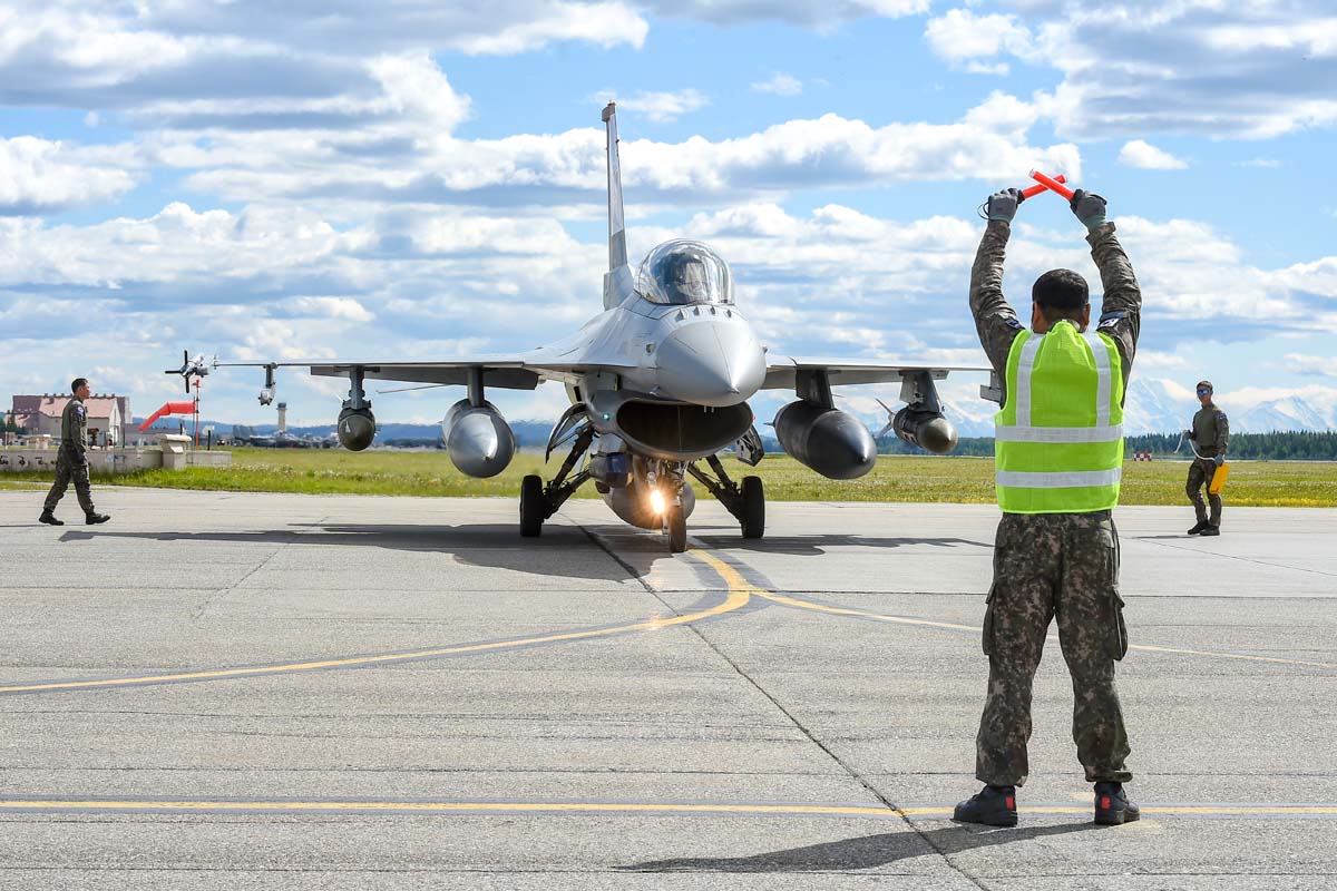 ROK 공군 - [사진 12장] 공군 kf-16, 美 알래스카주 아일슨 공군기지와 엘멘돌프 공군기지서 레드플래그 알래스카(Red Flag-Alaska)