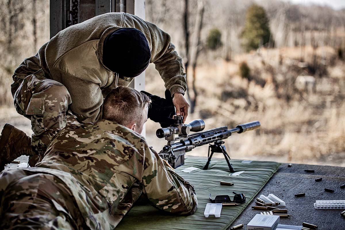 World 대중소화기 - 미육군 M24E1/M2010 저격소총 사격 훈련 소화기/개인화기